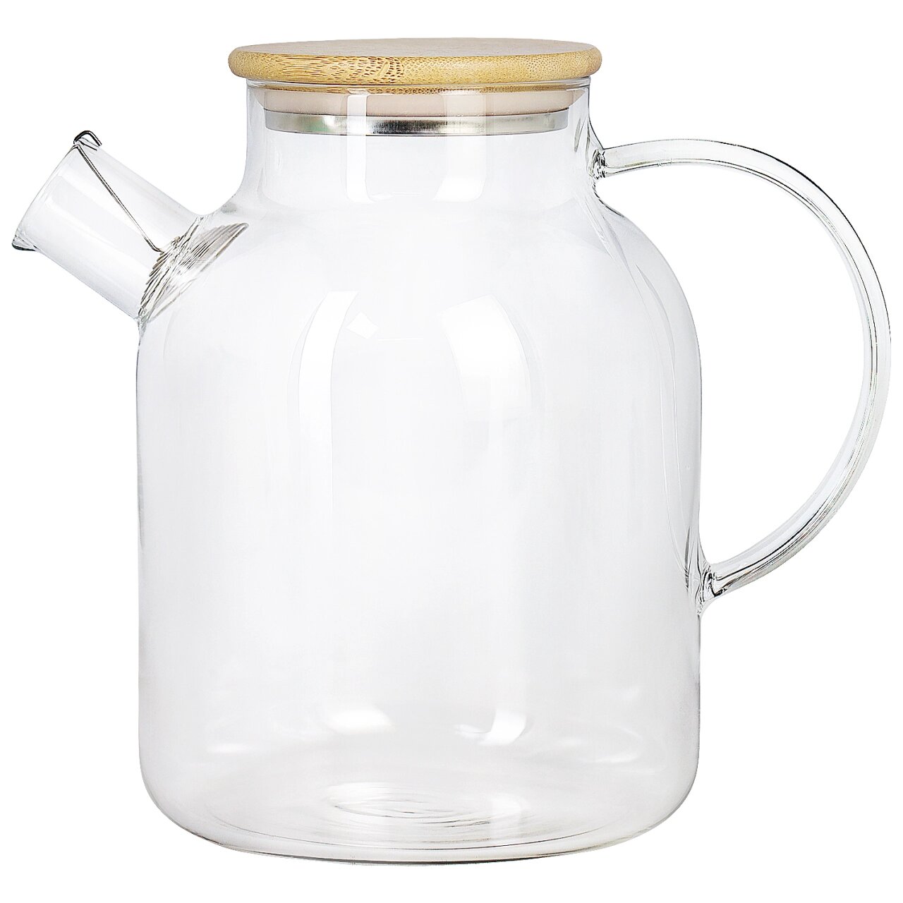 Чайник заварочный Д 1.8 л стекло/бамбук для медленного заваривания ароматного чая