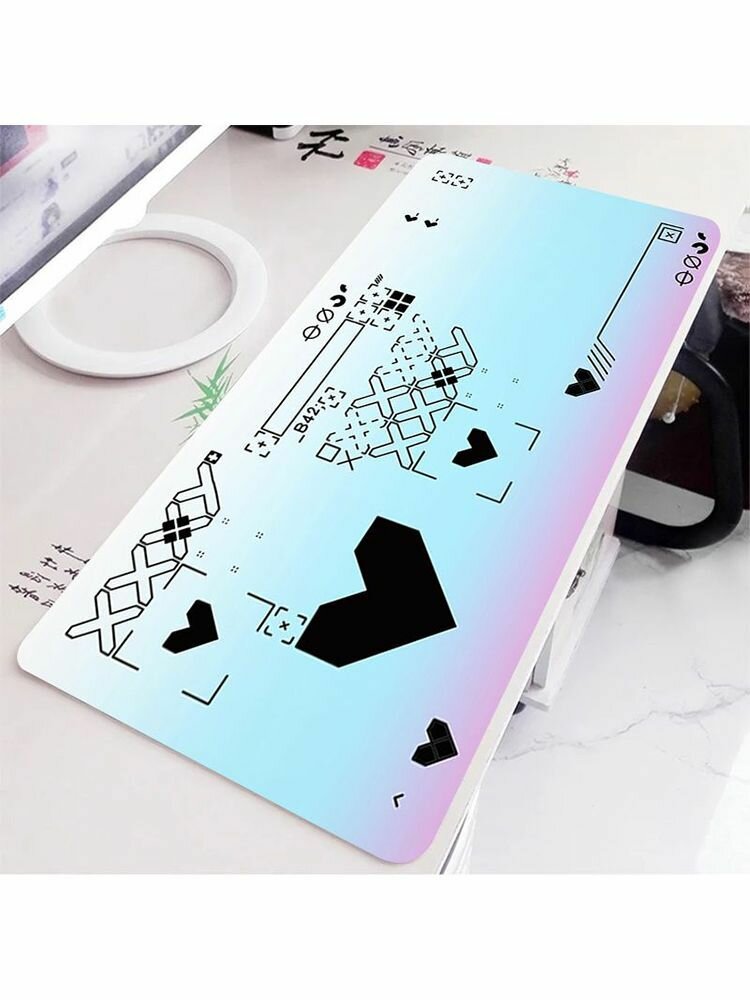 CSGO Игровой коврик для мыши Обычный коврик для мыши, XXXL, черный, голубой