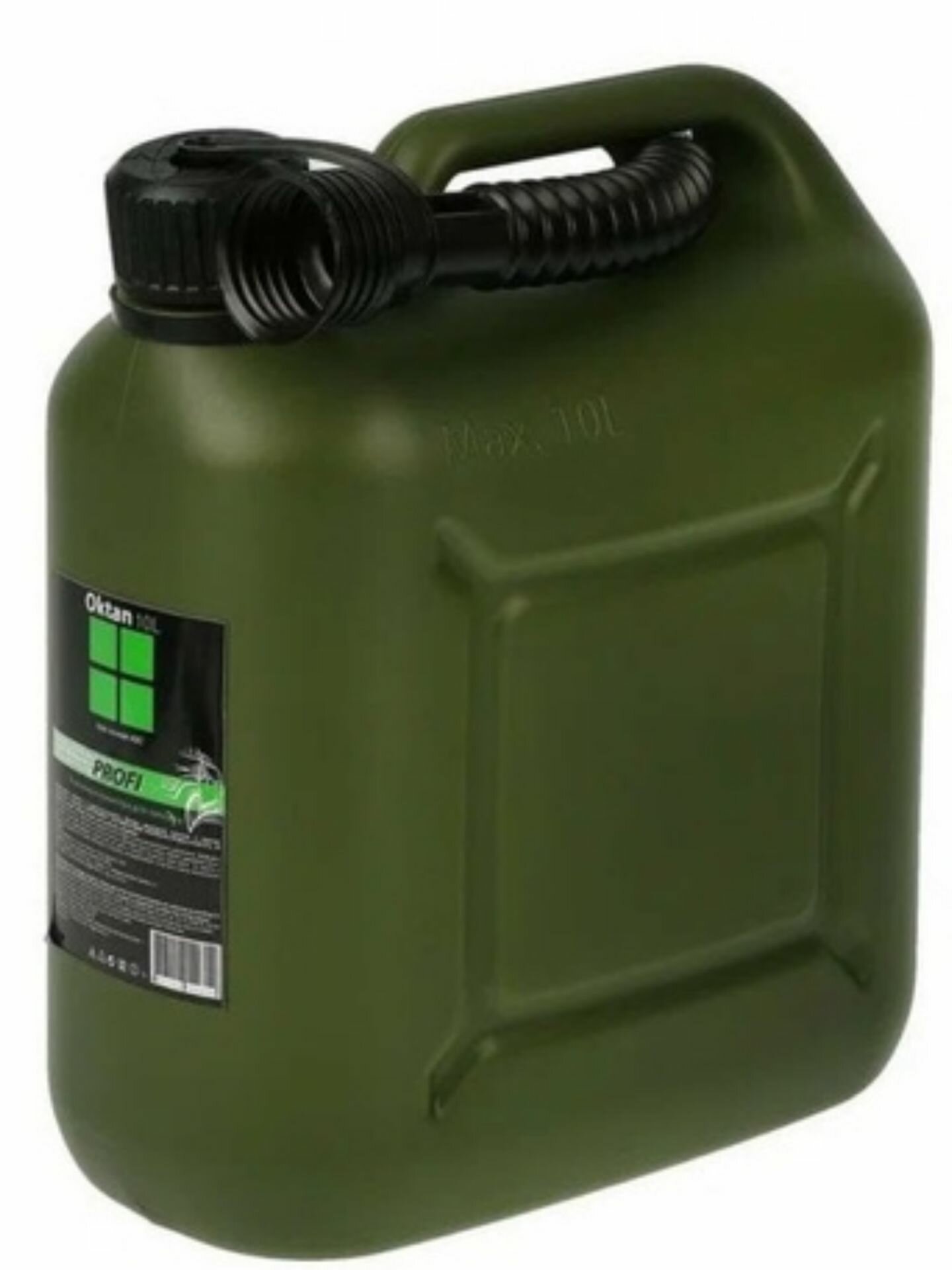 Канистра 10л пластик Oktan Профи с гибким шлангом усиленная А1-01-08 Стандарт