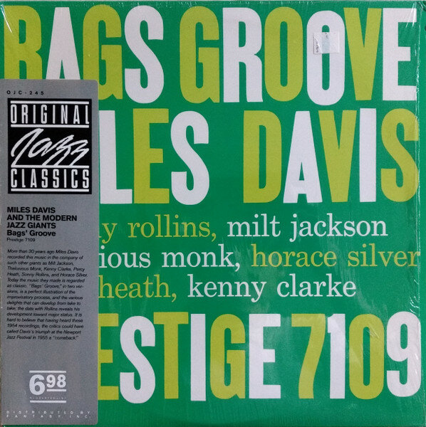 MILES DAVIS Bags Groove (Виниловая пластинка)