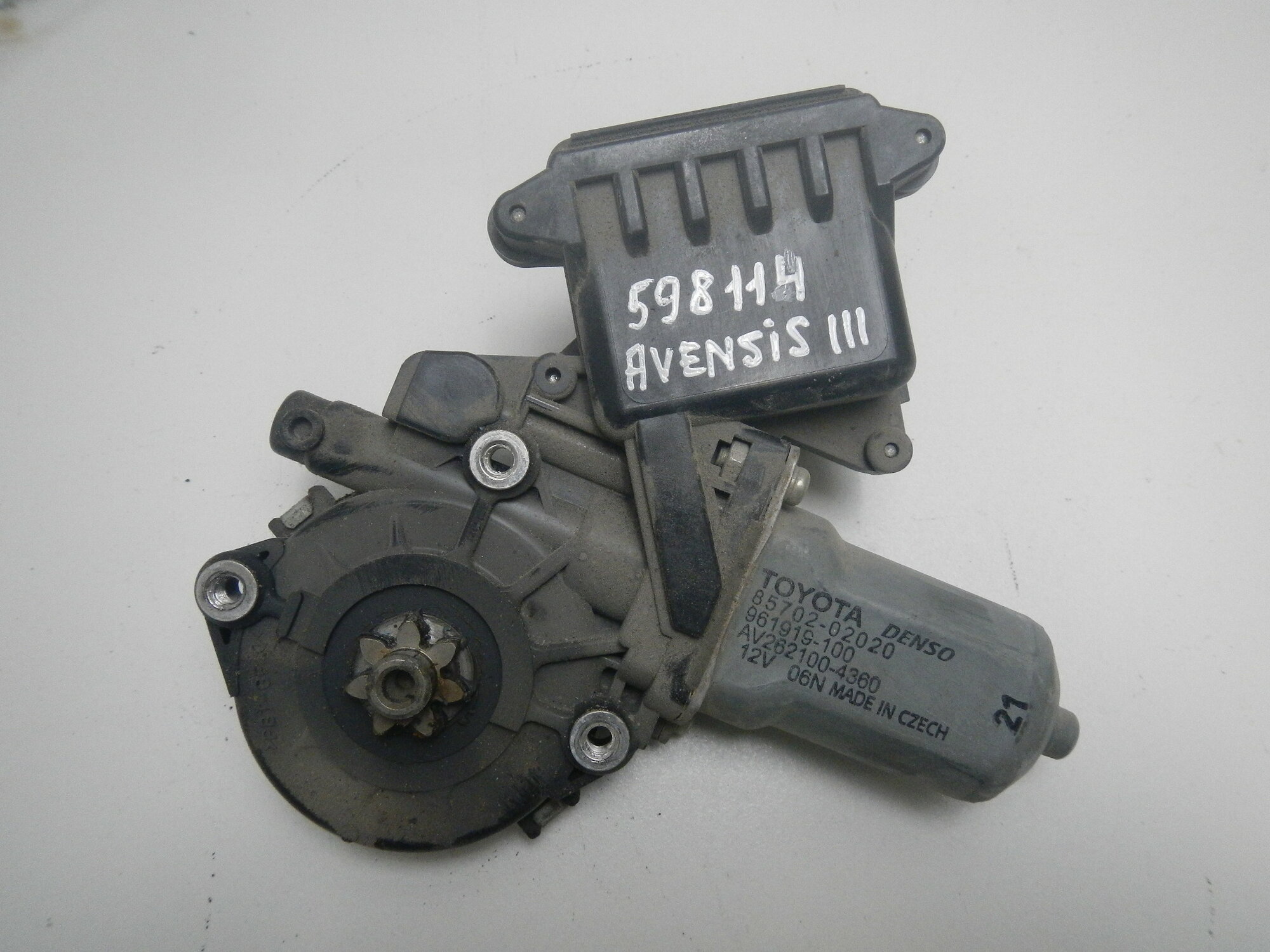 Б/У Моторчик стеклоочистителя передний, Toyota (Тойота)-AVENSIS III (09-) TOYOTA AVENSIS III (09-) Без видимых поврежден...