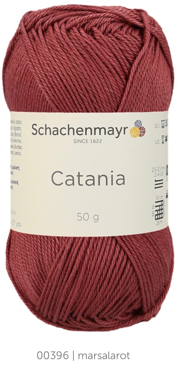 Catania /Катания/ пряжа Schachenmayr Originals, MEZ, 9801210 (00396, marsalarot (марсала красный), красный)
