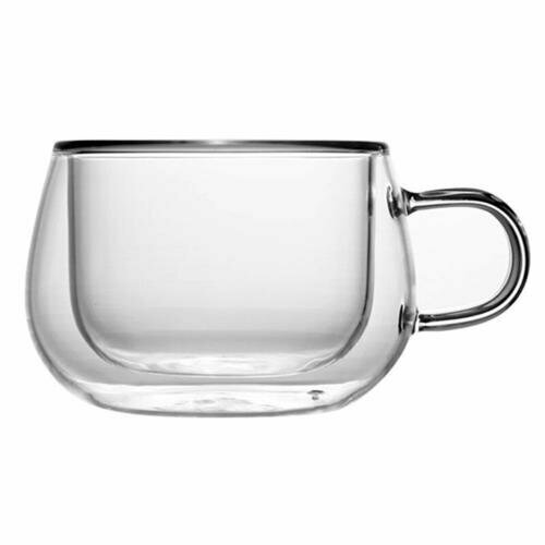 150ML European Double Coffee Mug Afternoon Tea Drinking Set With Saucer Spoon Latte Coffee Cup And Saucer|Transparent