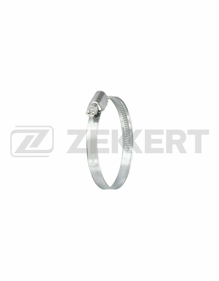 Хомут зажимной из оцинкованной стали 50-70 мм, ZEKKERT BE5017, цена за 1 штуку