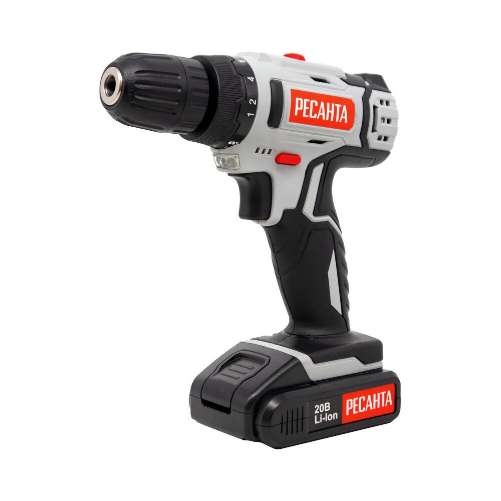 Дрель-шуруповерт Ресанта ДА-20-2ЛК (75/14/11)