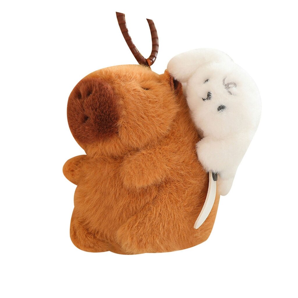 Прекрасная Сумка Шарм Капибары Плюшевый Брелок Мягкие Игрушки Для Детской Комнаты Рюкзак