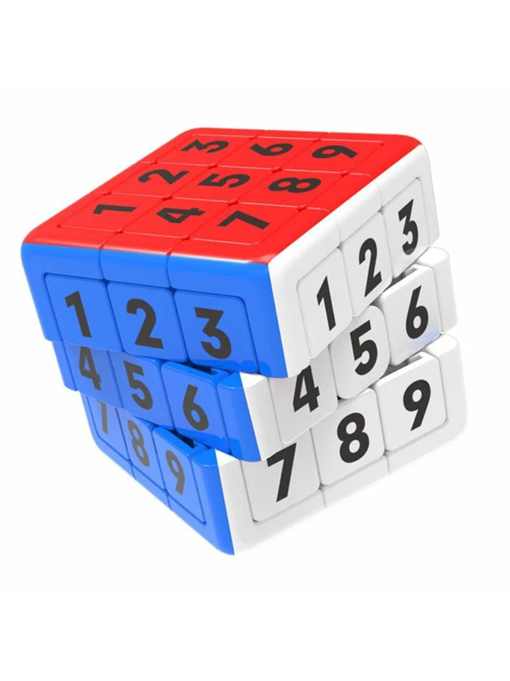 Головоломка кубик YuXin 3x3 Digital Puzzle cube, кубик Рубика + пятнашки