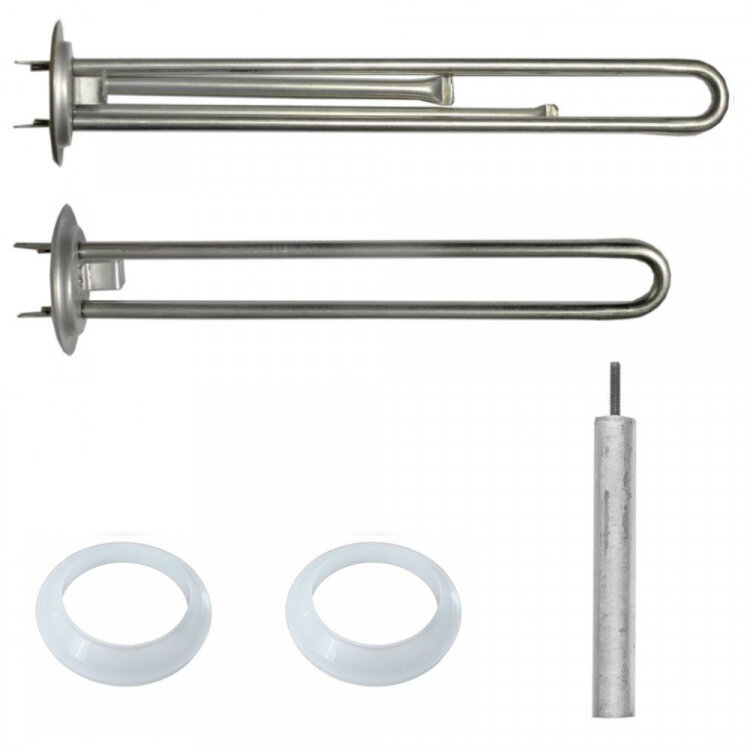 Комплект ТЭНов 2 кВт (700 + 1300 Вт) RF для водонагревателя Thermex, Garanterm RZB, IF, ID + прокладки + анод, 20467