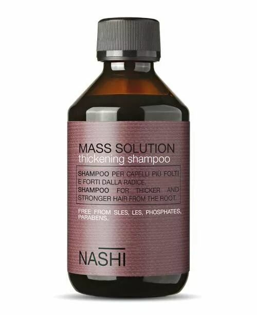 Nashi Argan mass solution tchickening shampoo 250ML/ Шампунь для утолщения и объема