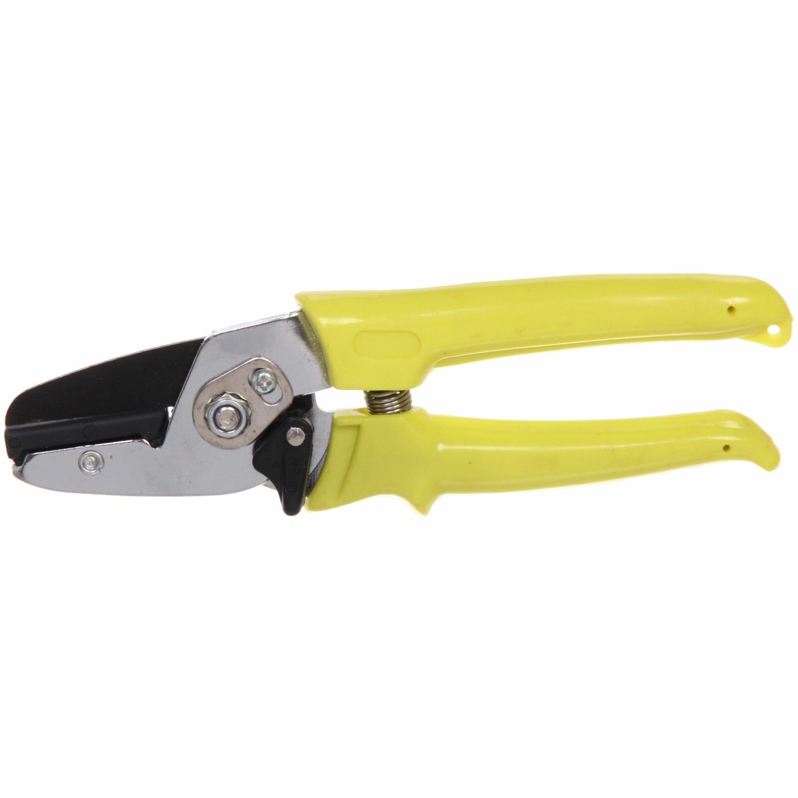 Секатор садовый 18,5см с наковальней, пластиковые ручки