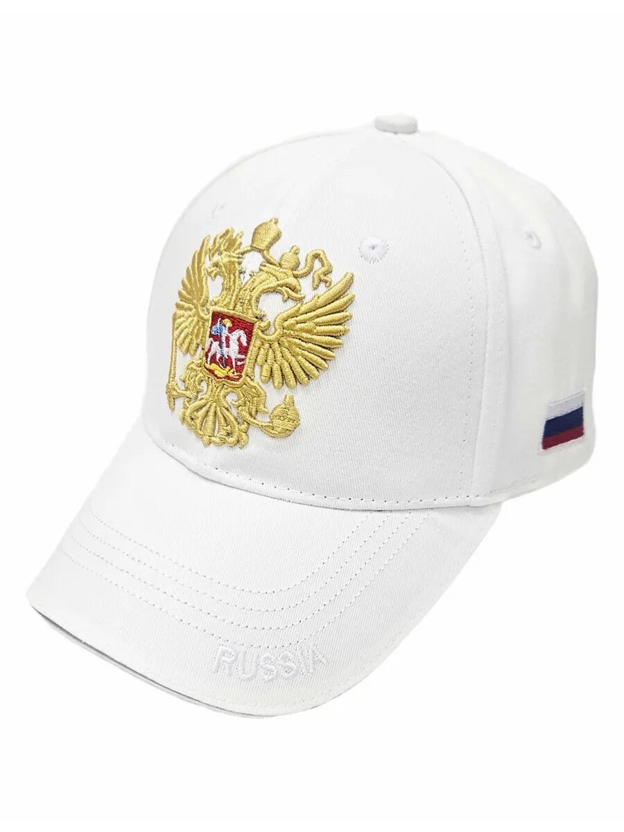 Бейсболка  весна-лето 2024 для мужчин, размер 56-59, белый
