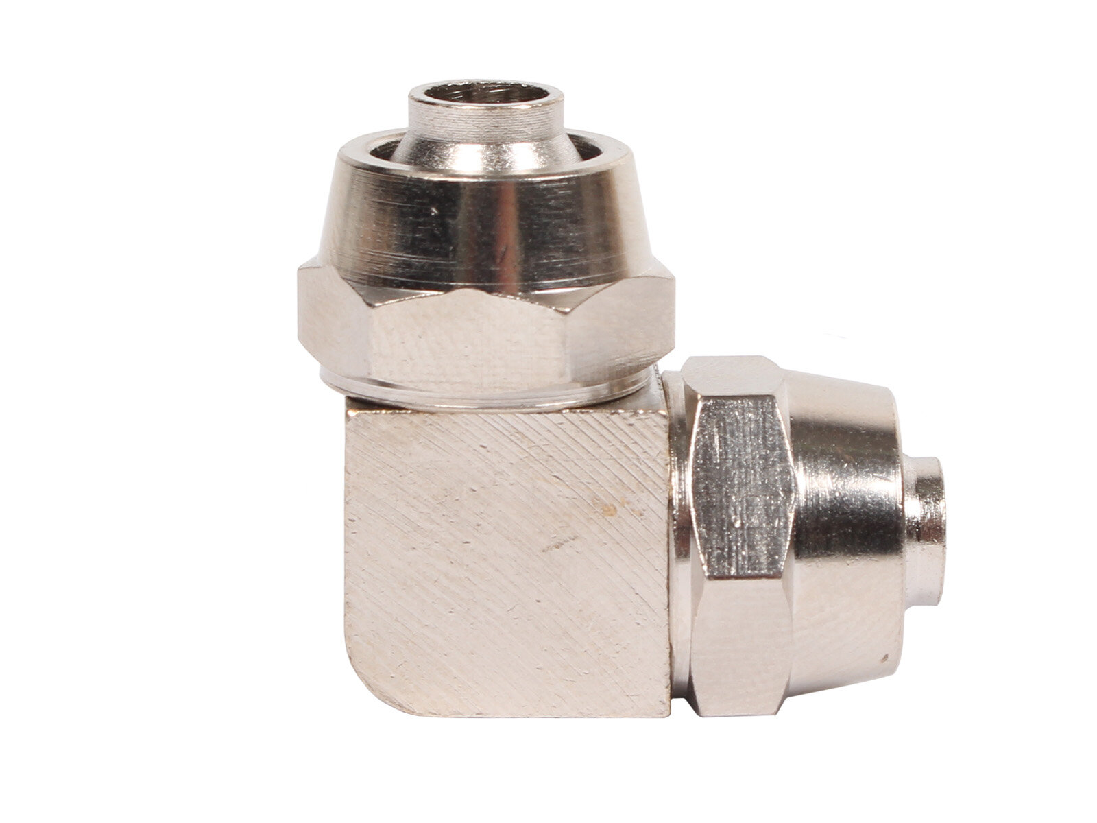 Фитинг угловой с накидными гайками KPV-10, для сжатого воздуха