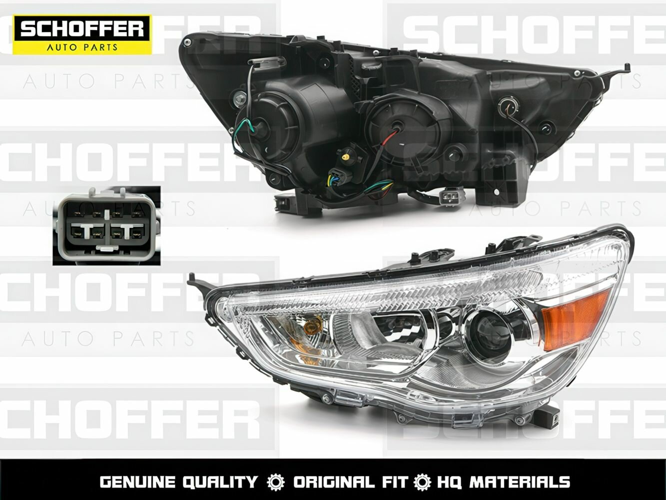 Фара левая, для Митсубиси ASX 2010-2020 Mitsubishi ASX 2010-2020, артикул SHF-12098, производителя SCHOFFER