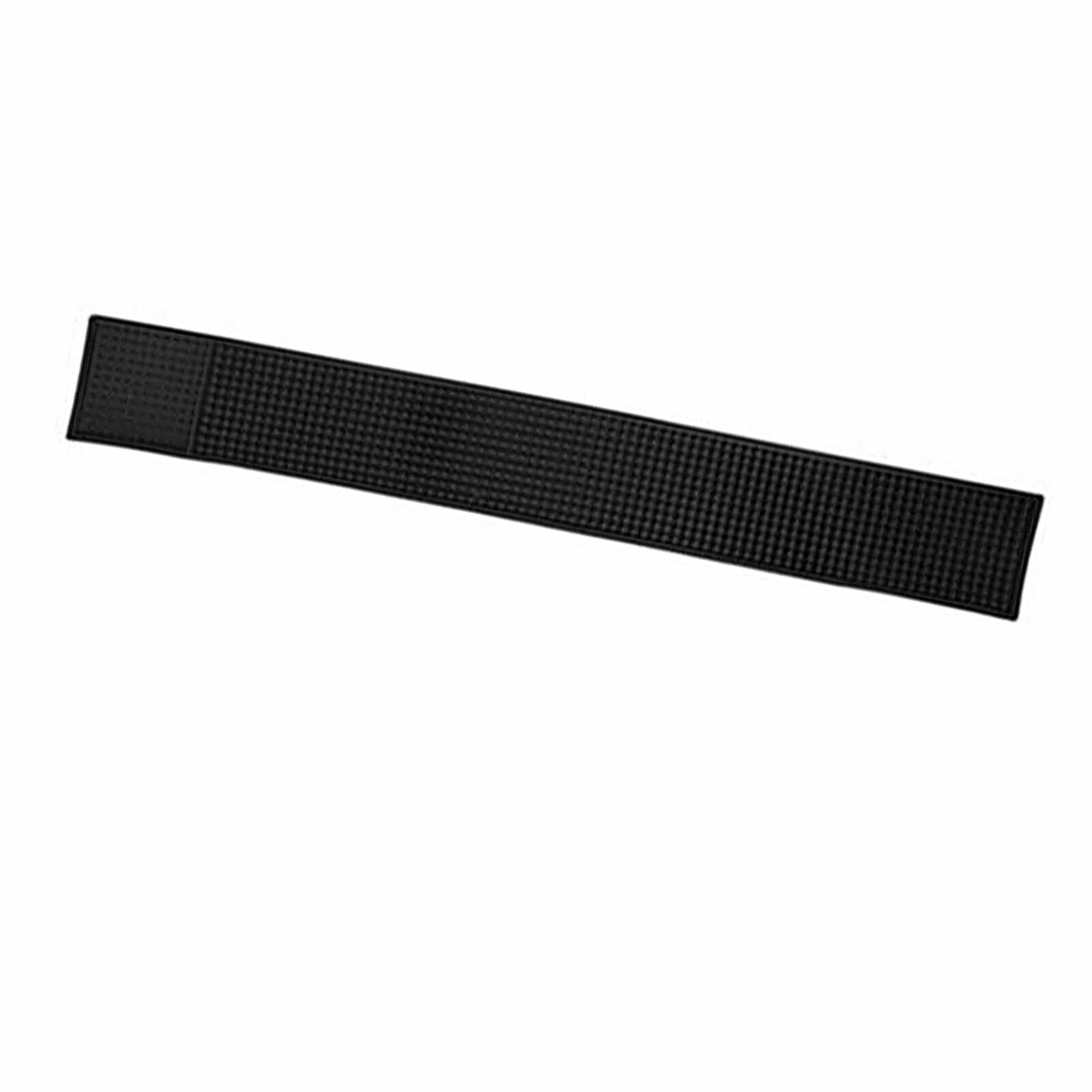 60x8x1CM Коврик для барной рейки ПВХ Черный Противоскользящий Коврик для обслуживания бара для кофе-парикмахерских