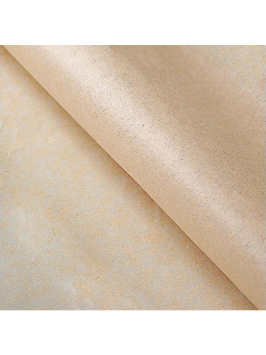 Бумага упаковочная тишью Крафтовая (50*66 см) 10 л / веселуха