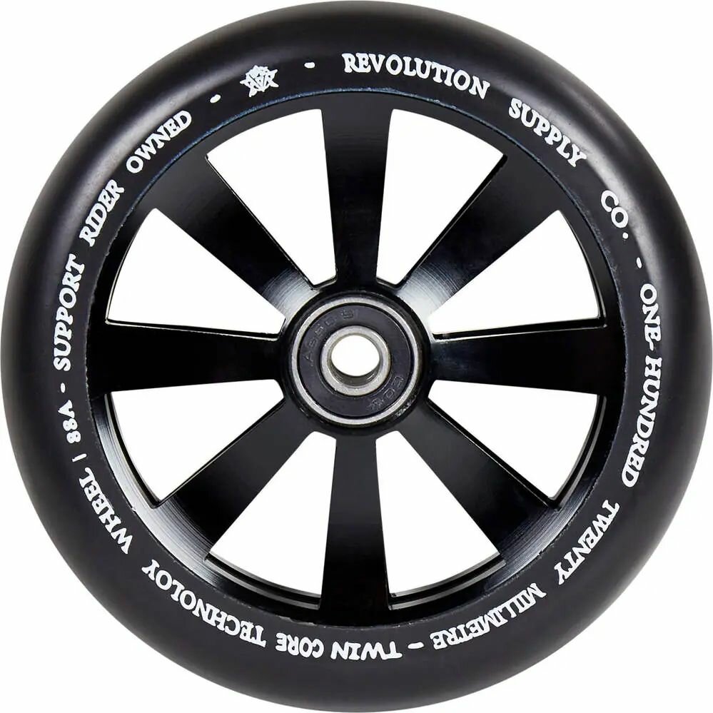 Колесо для самоката Revo Supply Co. Twin Core Wheel 120mm (1шт) 88A - black