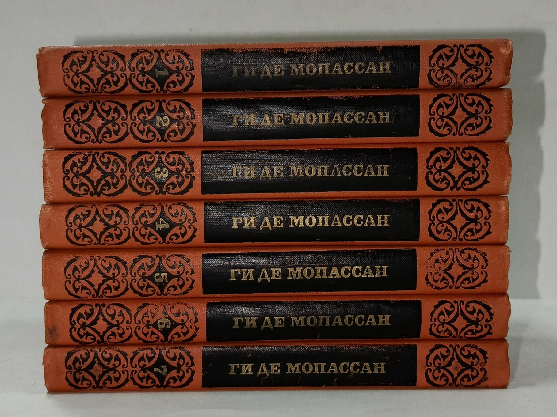 Ги де Мопассан. Собрание сочинений в 7 томах (комплект из 7 книг)