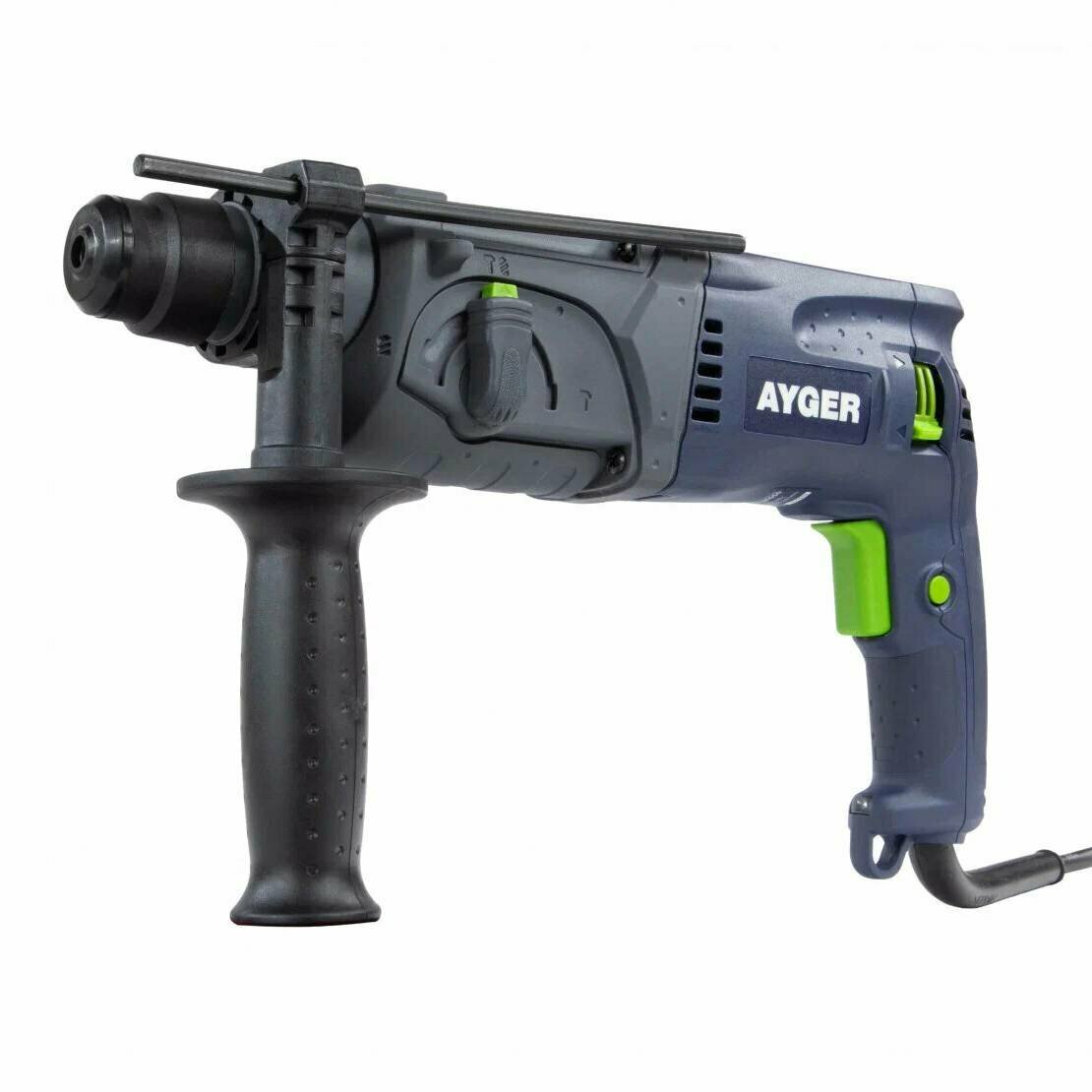 Перфоратор сетевой AYGER AH1050, 1050 Вт, SDS-plus, 2.6 Дж, синий