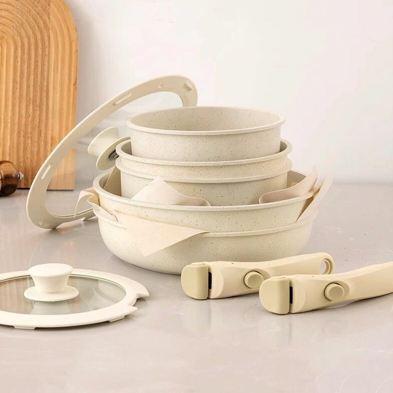 Набор кастрюль, керамическое антипригарное покрытие Chef Power