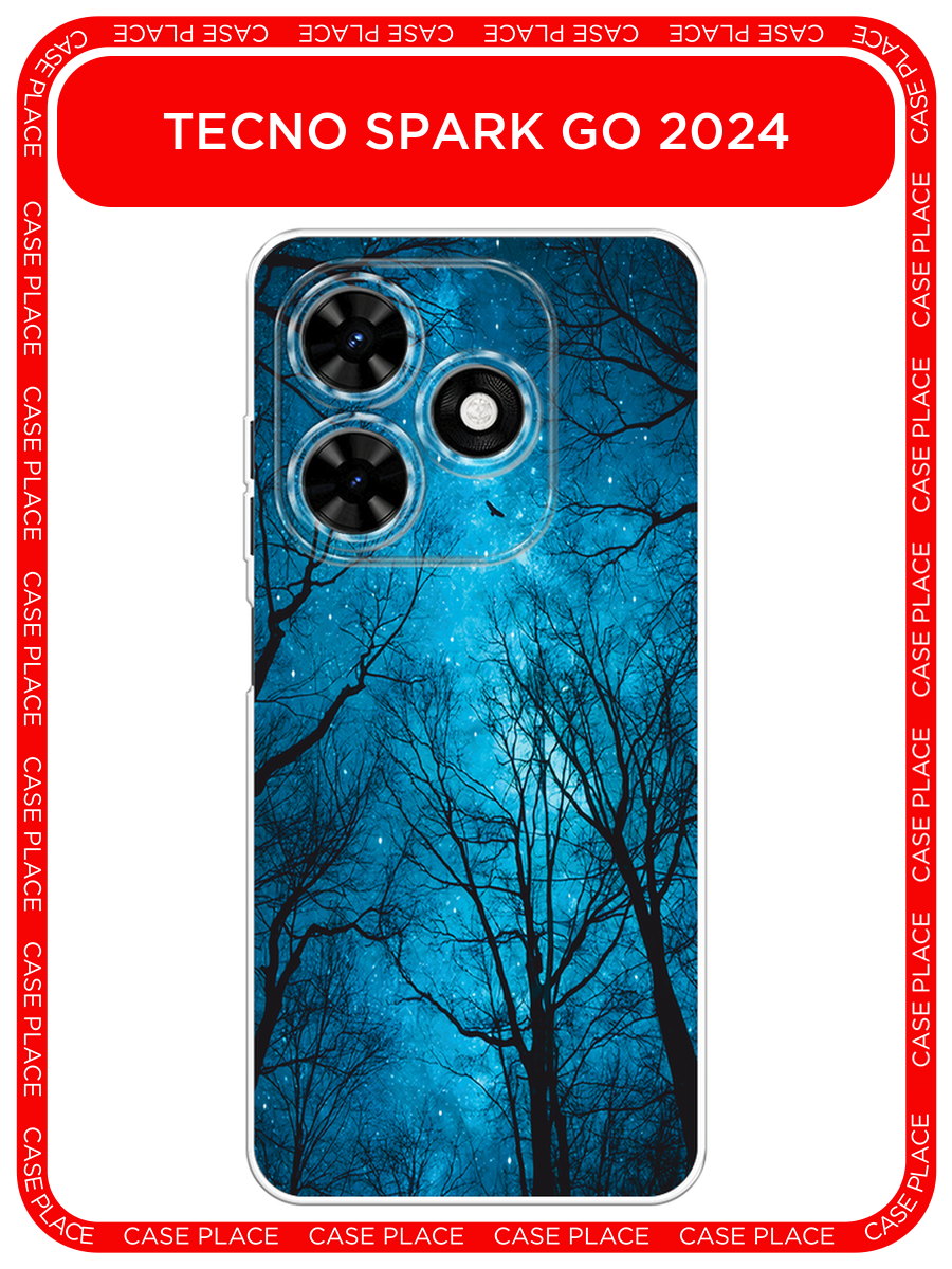 Чехол на Tecno Spark Go 2024/Spark 20C / Текно Спарк Го 2024/Спарк 20C с принтом Сказочный лес