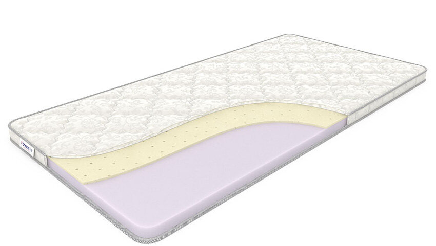 Матрас Dreamline ППУ 40 мм + Латекс 10 мм 90х150 серии Топпер высота 5 см анатомический средней жесткости мягкий