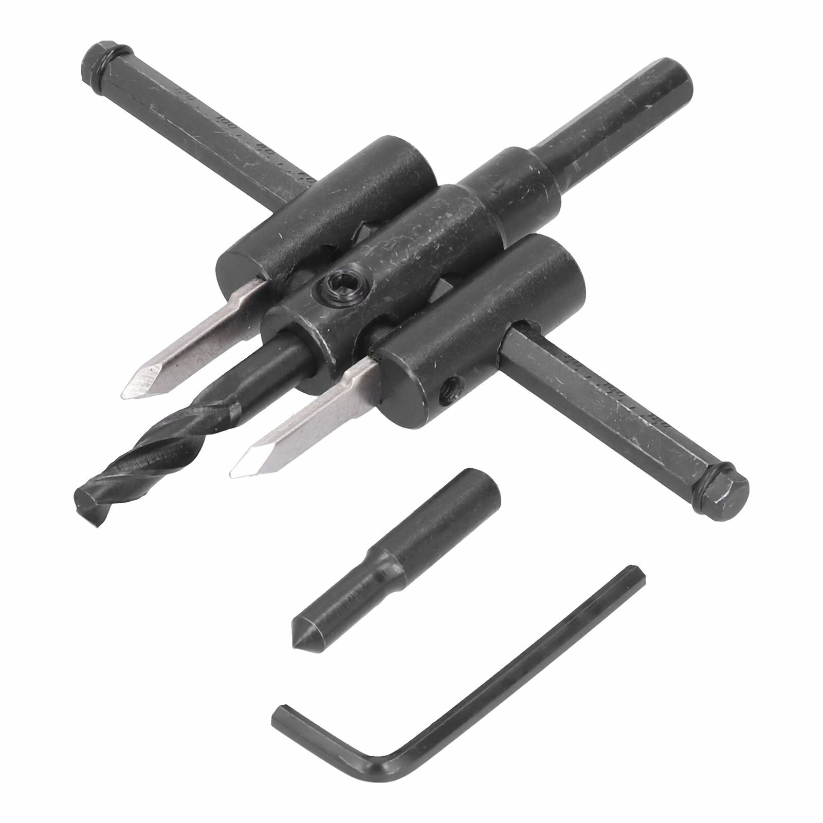 Регулируемая коронка по дереву и гипсокартону, 30-120 мм