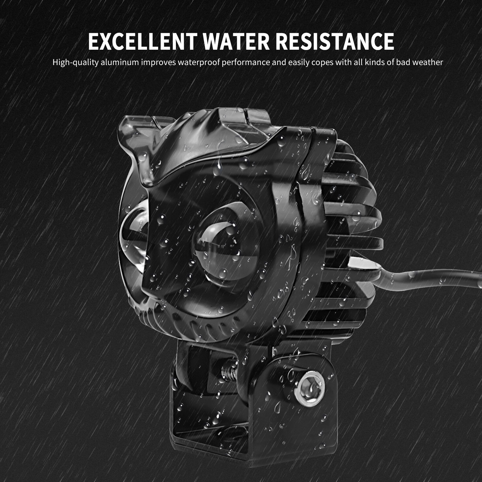 Мини светодиодные фары для мотоцикла, 2 шт, 30 Вт, 45 Вт, суперяркие противотуманные фары, 5000–6500 К, прожектор для квадроцикла, грузовика, внедорожника, автомобиля, яхты