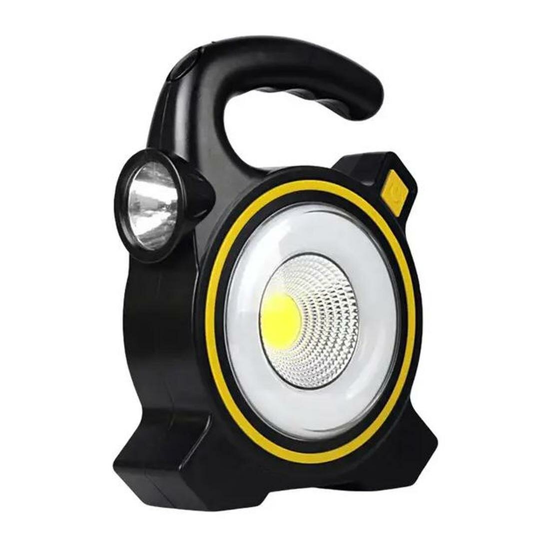 Светодиодный фонарь с ручкой / переносной, влагозащита, черный