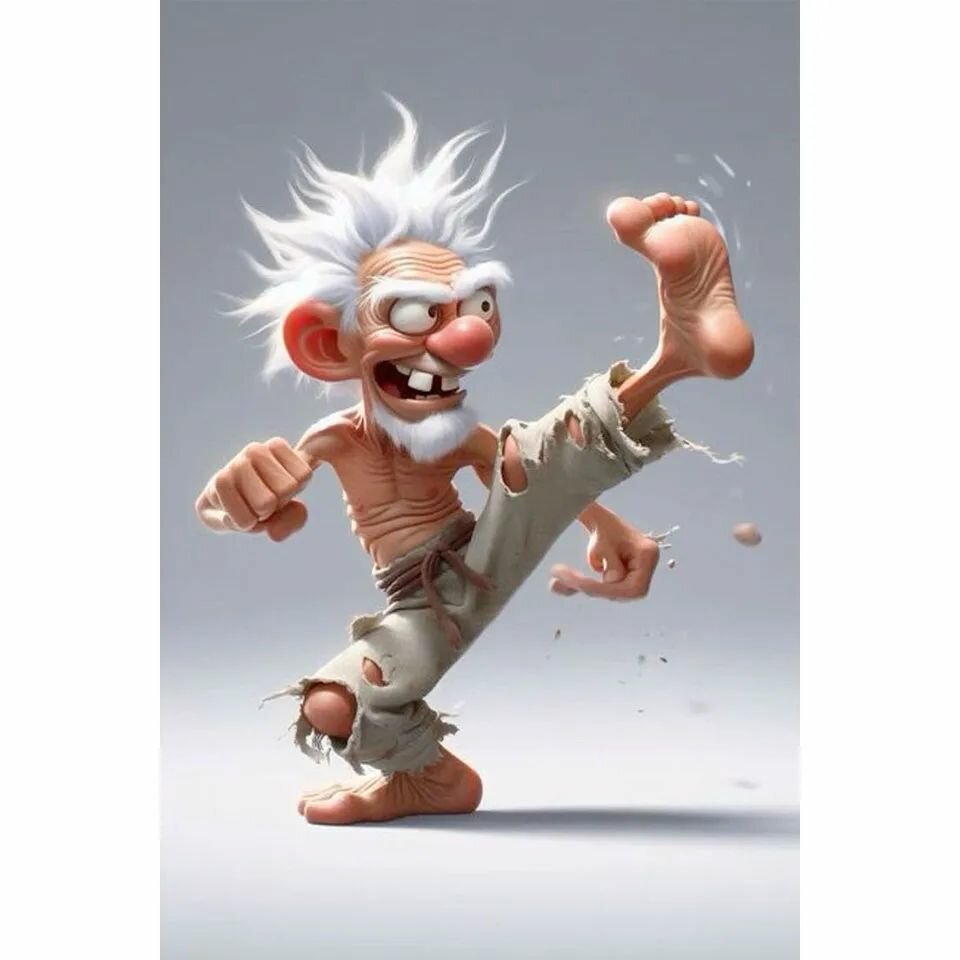 Алмазная картина "Веселый Дедушка-15b" алмазная огранка 40х50 см,40x50cm, белый