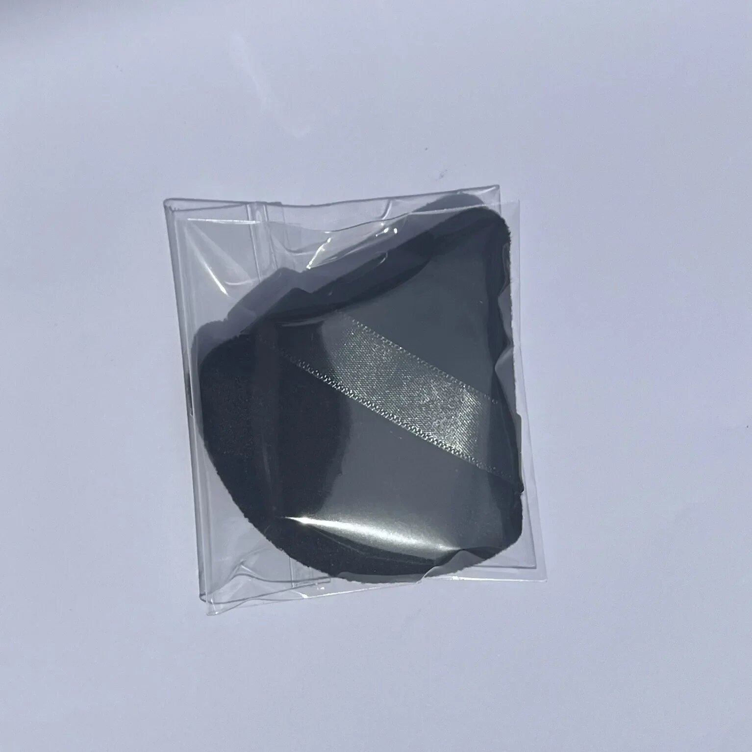 Треугольный бархатный пуховка для пудры 1pc black