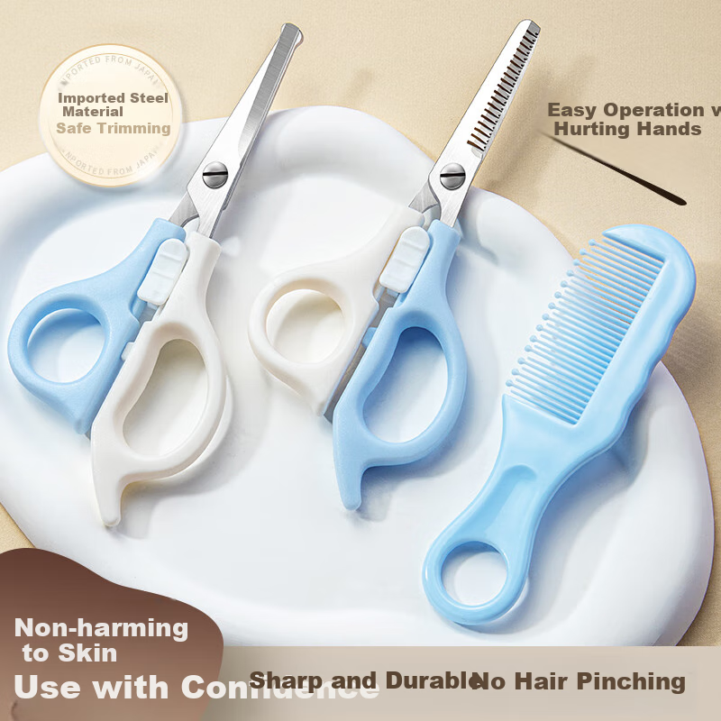 Yijan Private Hair Trimming Scissors for Men and Women, Intimate Hair Thinning and Trimming Tool for Private Parts, Anus, Armpits, Legs, Special Depilatory Artifact