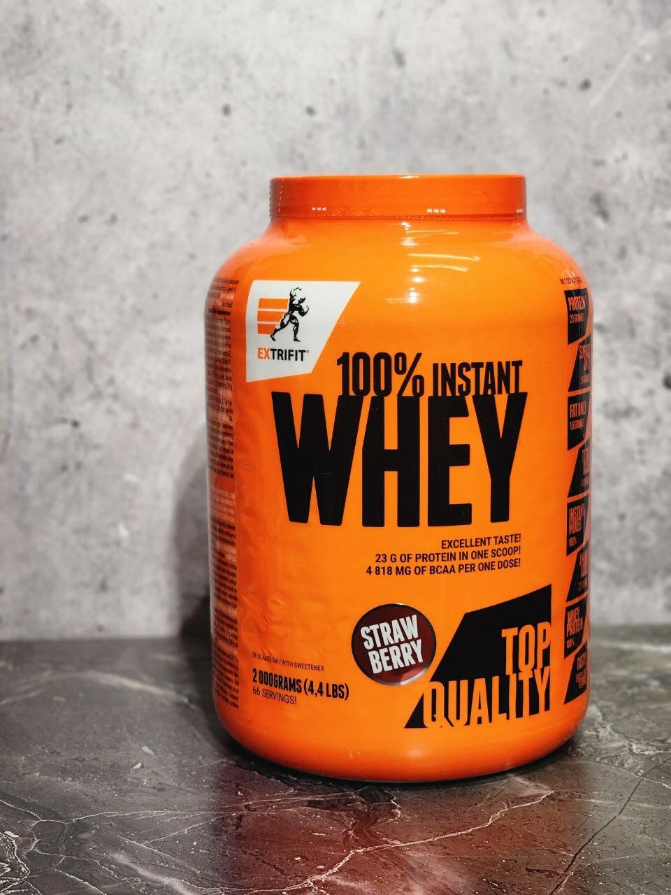 Сывороточный протеин EXTRIFIT - 100% Instant Whey (2 кг) со вкусом Клубники