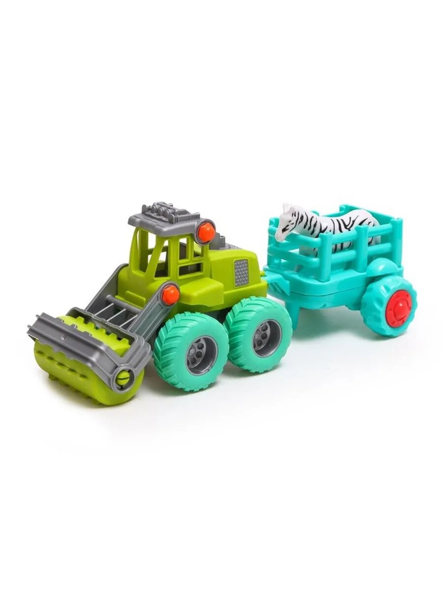 Экскаватор инерционный «Майк», с прицепом, микс