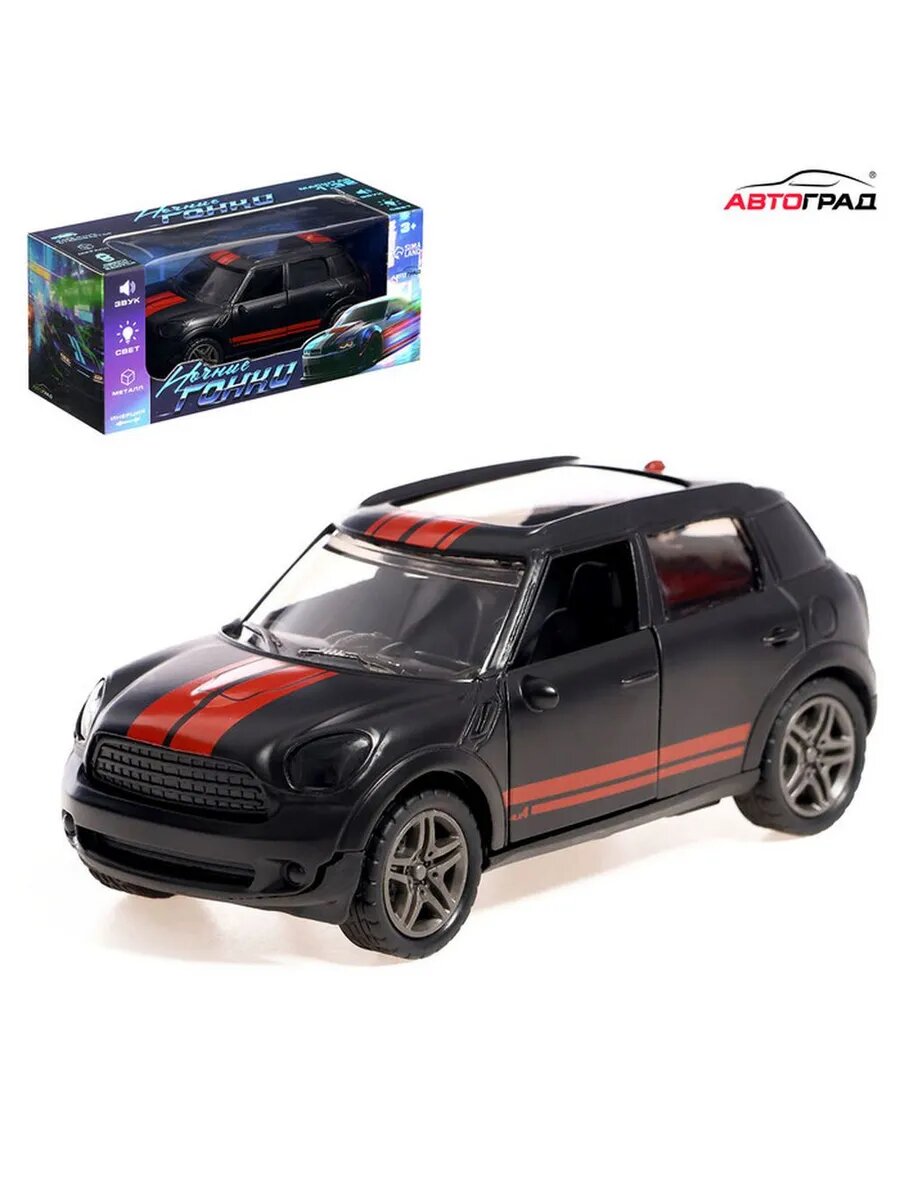 Машинка «Ночные гонки», металлическая, инерция, открываются