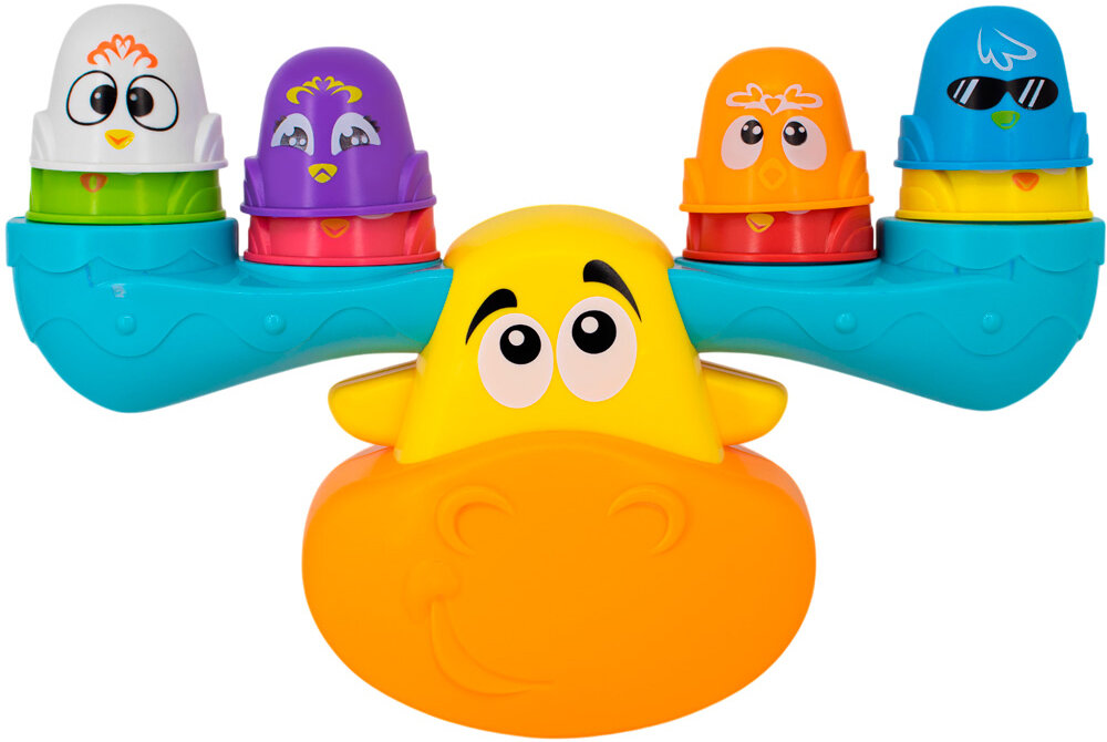 Балансир "Лосенок", детская игрушка, настольная развивающая игра на баланс, весы для малышей для развития координации движений