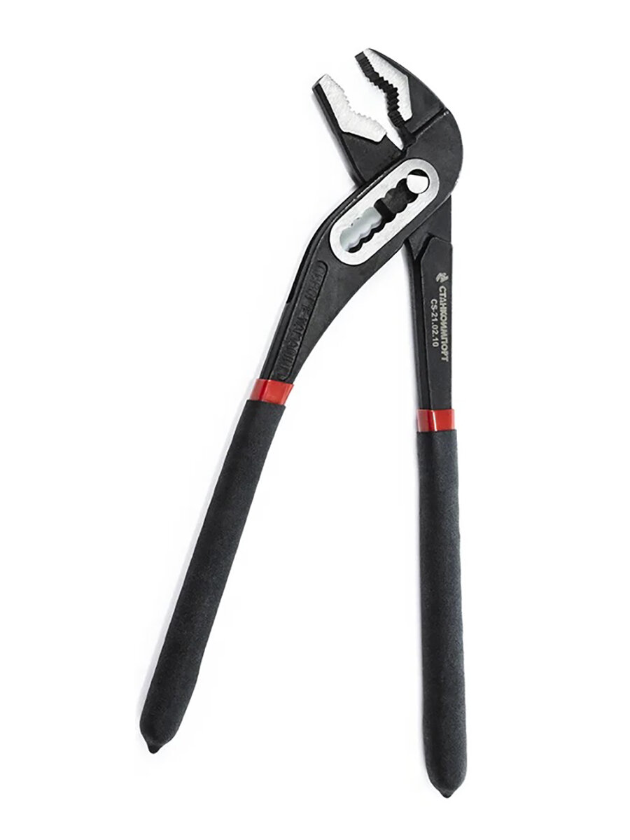 Клещи переставные Станкоимпорт CS210210, 250мм, 6 позиций, черные