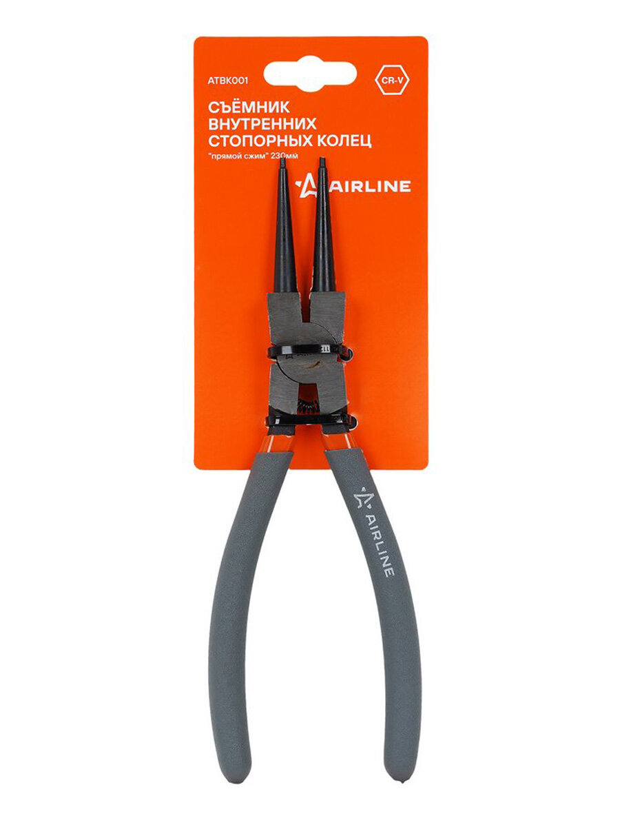 Съемник внутренних стопорных колец "прямой сжим" Airline ATBK001, 230 мм