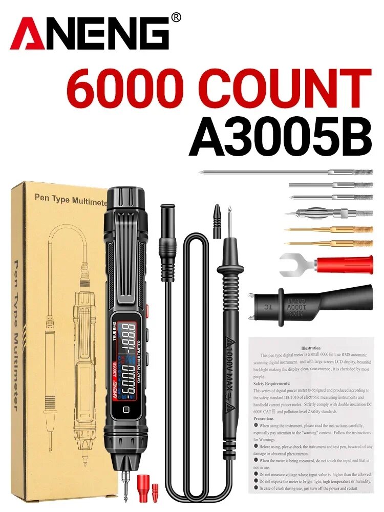 Мультиметр ANENG A3005B PRO 6000 Count