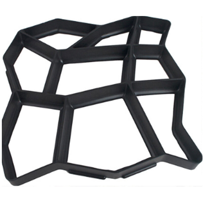 Форма для дорожного покрытия DIY, цветной бетонный цементный пол, дорожный камень, пластиковая форма для пола, форма для садового покрытия, 9 сеток 43 см