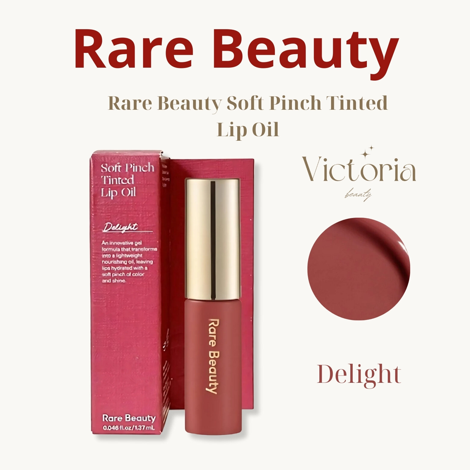 Помада Rare Beauty Soft Pinch Tinted Lip Oil Delight 1,37мл