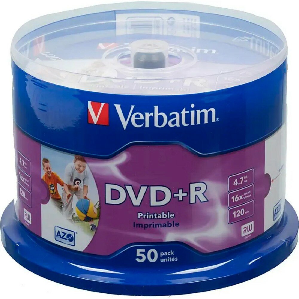 Оптический диск DVD+R Verbatim 43512 DVD+R