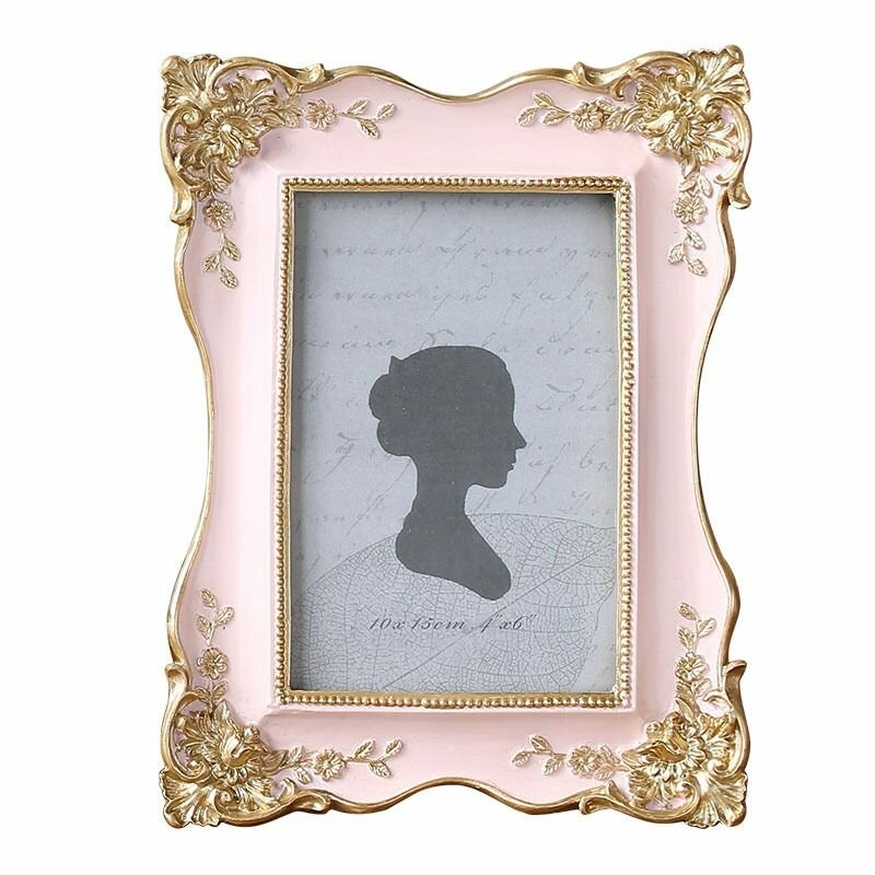 Рамка для фотографий в ретро стиле старинная страна, резная, золотистая, настольная, настенная.