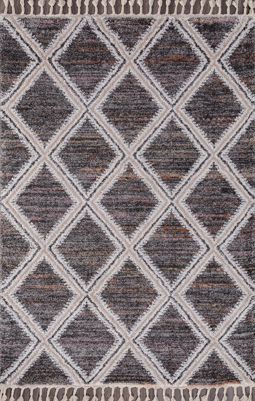Ковер STAR CARPET "Увита" O0461, шегги, фабричное производство, 0,8x1,5м