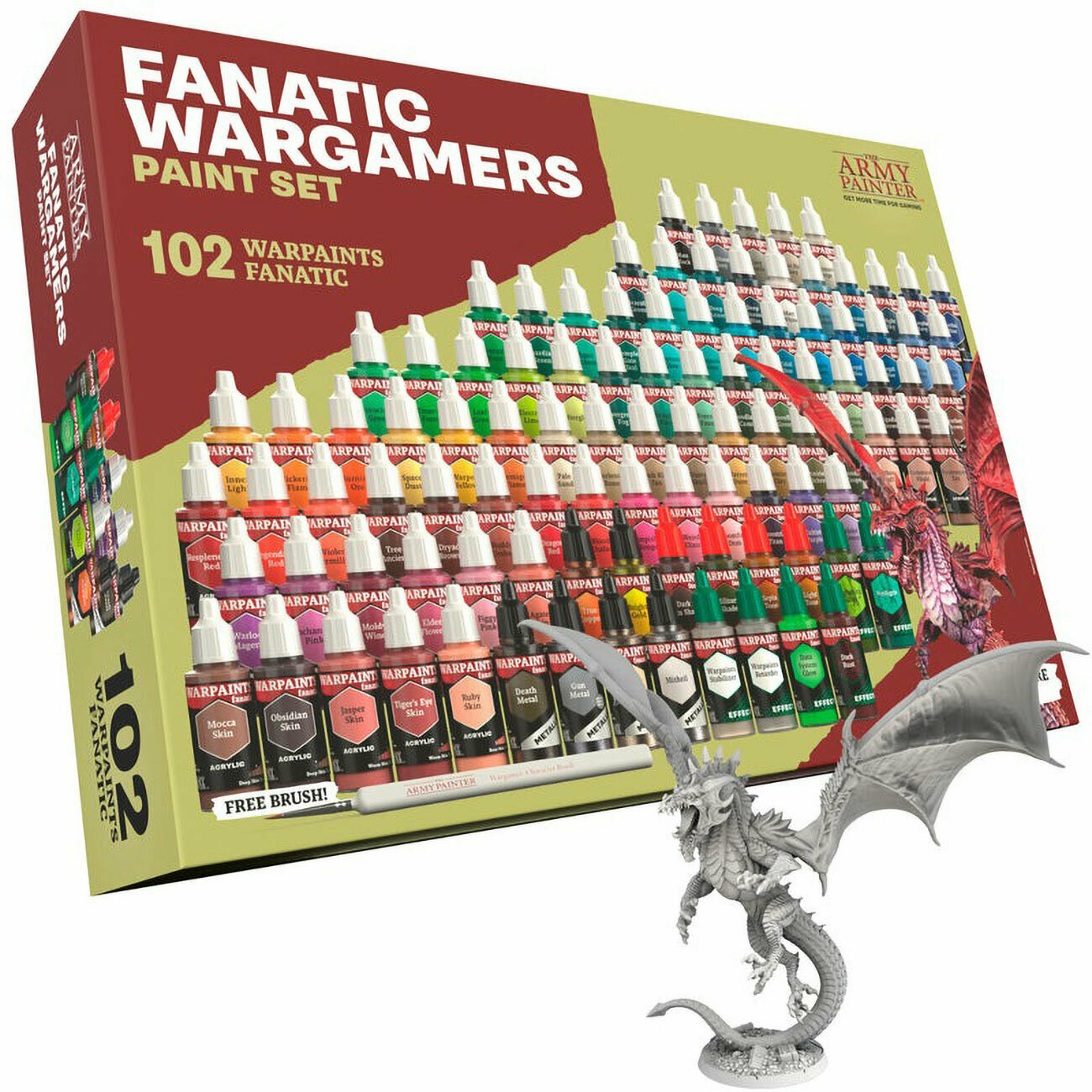 Набор акриловых красок Army Painter Fanatic Wargamers Paint Set 102 шт 18мл WP8073