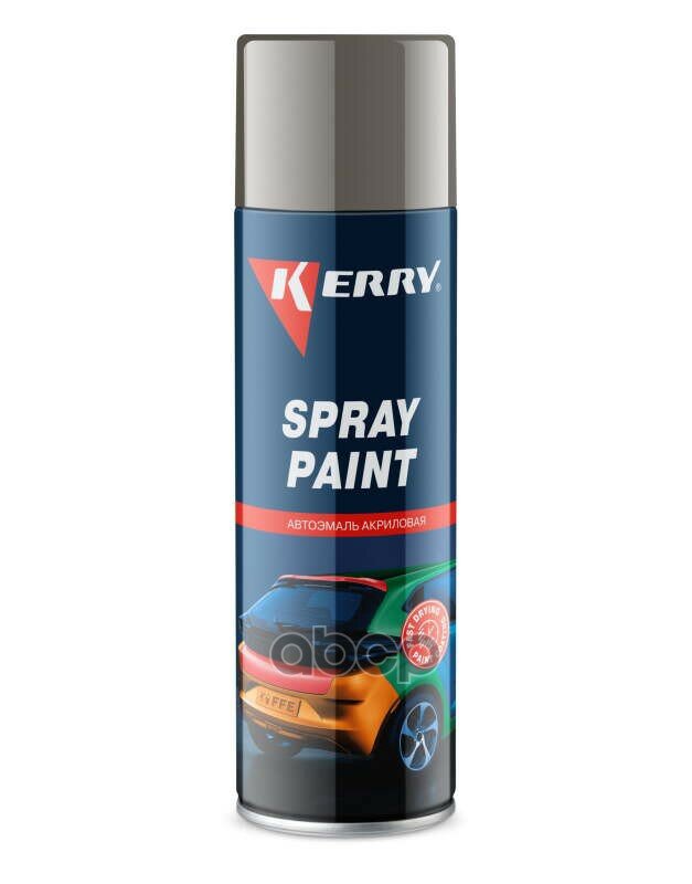 Краска аэрозольная Kerry глянцевая хаки 303 (RAL 6014) 650 мл акриловая Kerry арт. KR-627