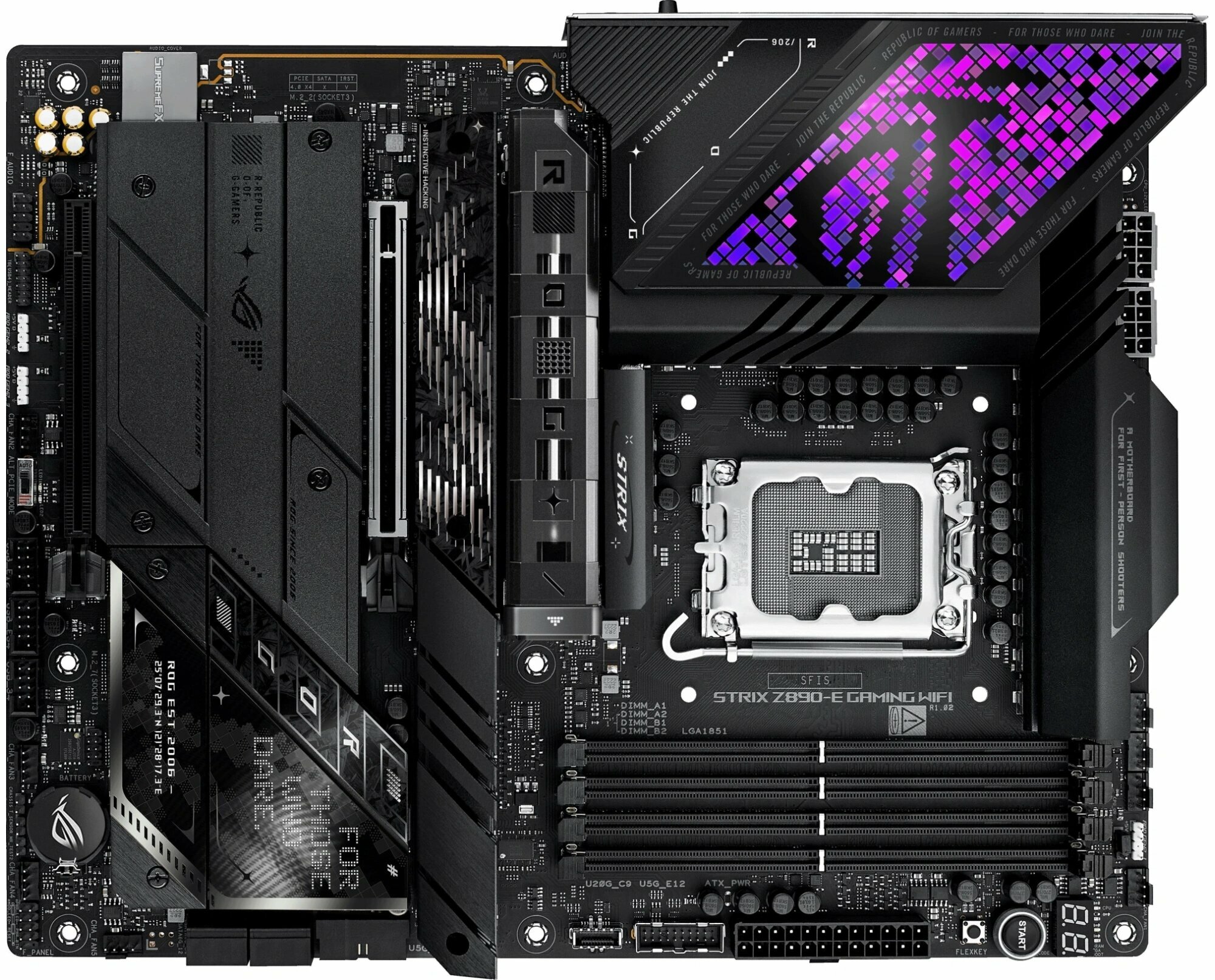 Материнская плата Asus ROG STRIX Z890-E GAMING WIFI, Soc-1851, Intel Z890, ATX