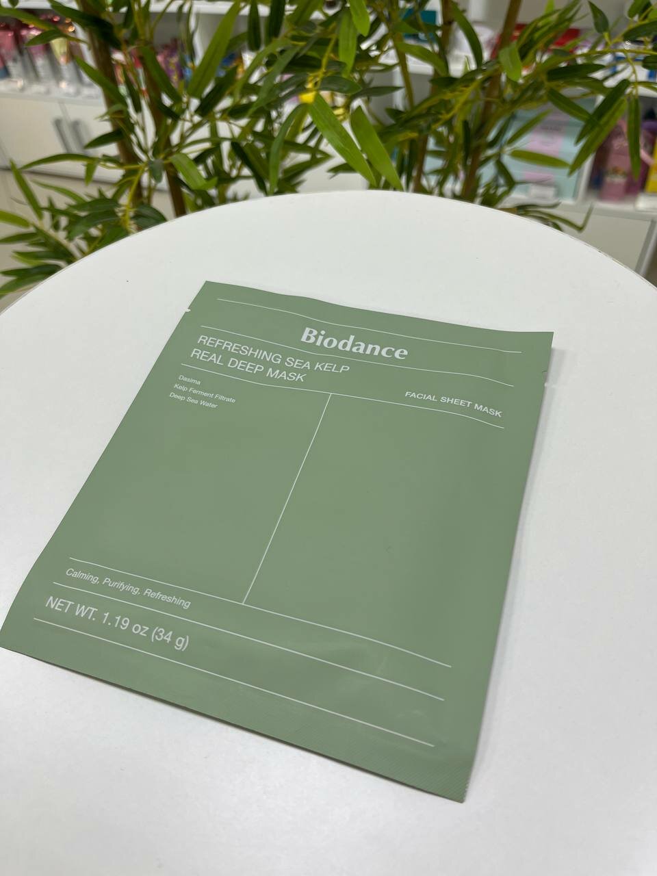 Biodance Освежающая гидрогелевая маска с экстрактом водорослей Refreshing Sea Kelp Real Deep Mask 1шт
