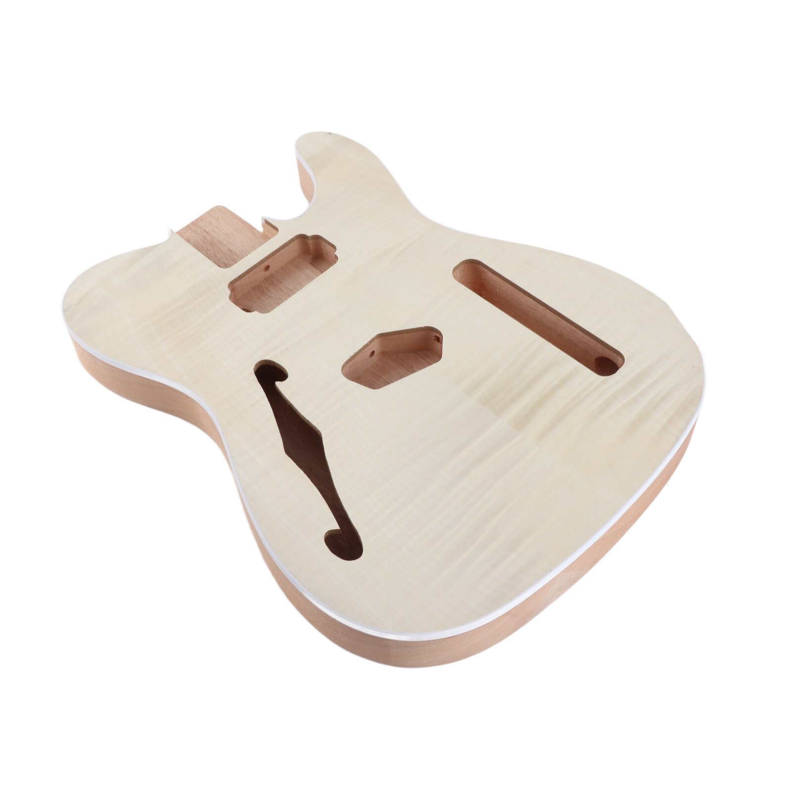 Незаконченный корпус гитары ручной работы из дерева корпус электрогитары запасные части для гитары бежевый