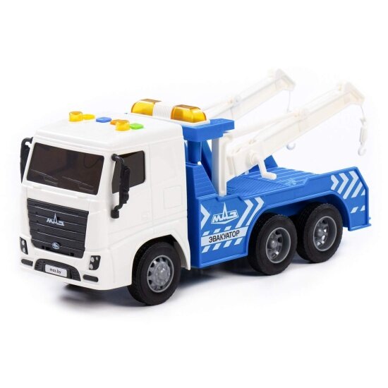 Игрушка инерционная Полесье 94018 МАЗ, автомобиль-эвакуатор (со светом и звуком)