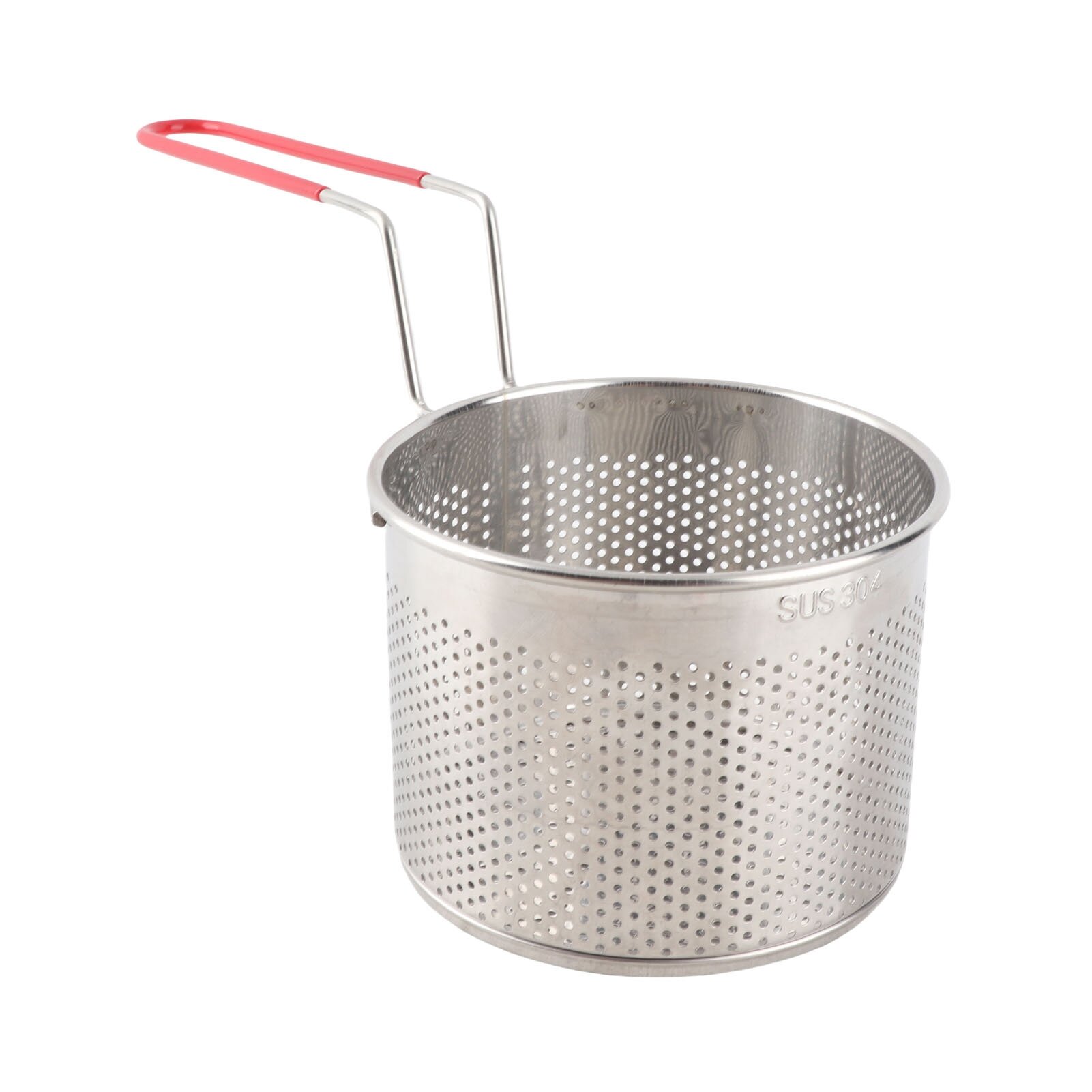 Корзина для картофеля фри из нержавеющей стали 304, многофункциональная, устойчивая к высоким температурам, круглая корзина для фритюра, сетка для приготовления картофеля, инструмент 12 см/4,72 дюйма